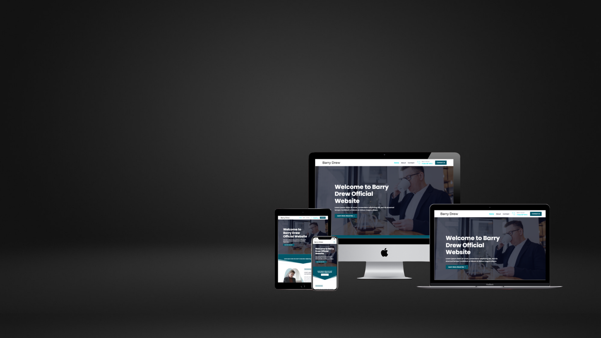 Barry Drew Landing Page - Portfolio - Anas Munir Khan